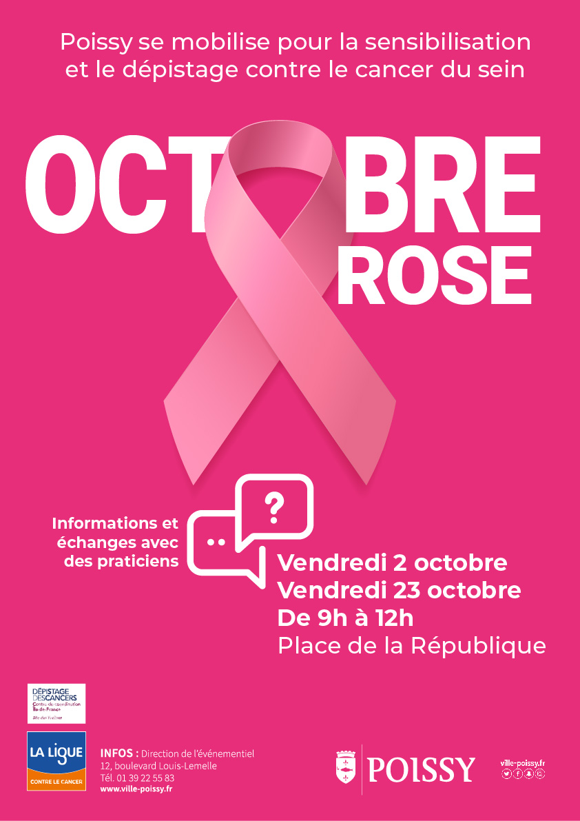 Octobre Rose : journée d'information et de sensibilisation au dépistage ...